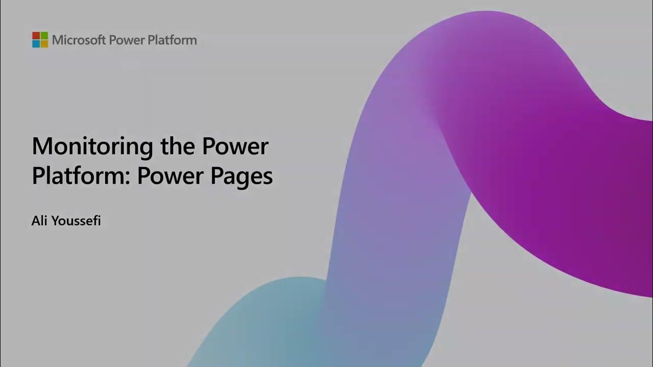 Monitoring the Power Platform: Monitoring Power Pages - YouTube