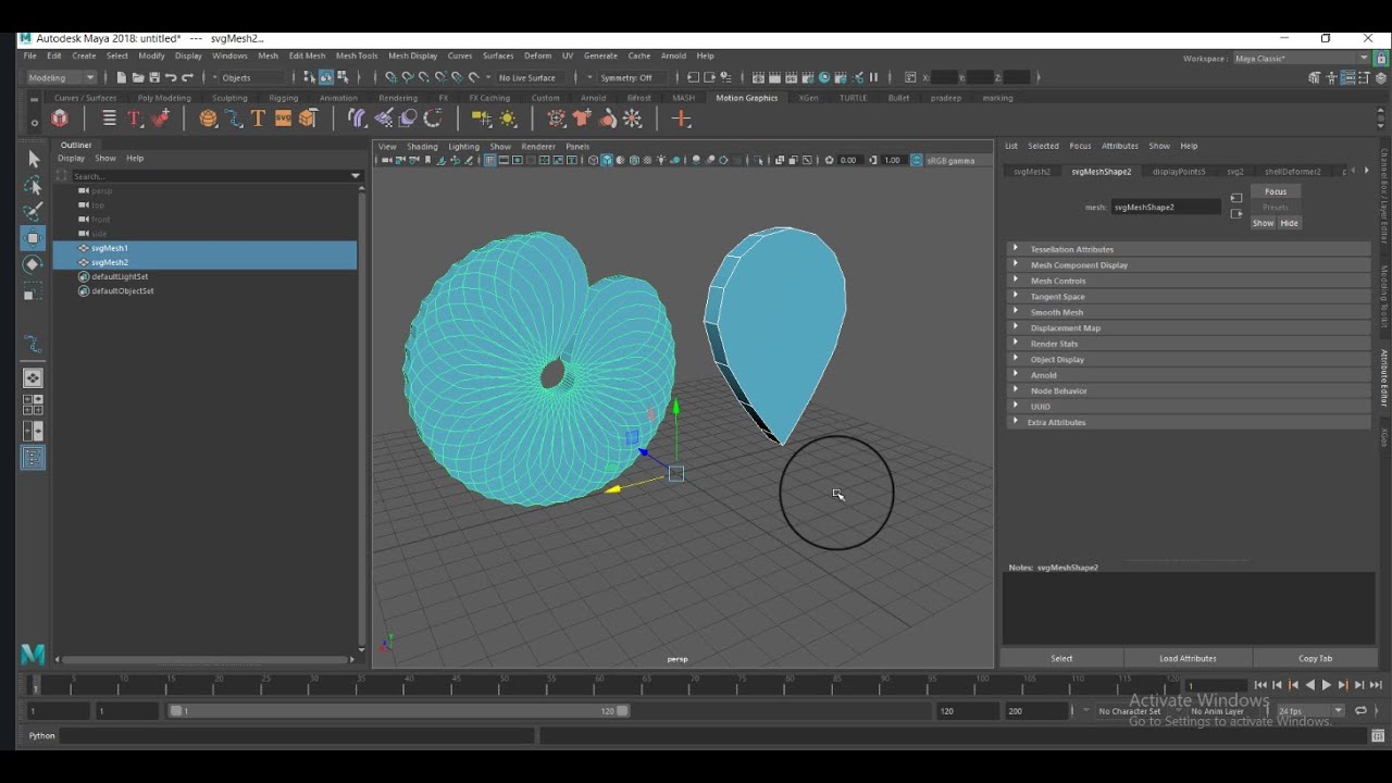 How To use Curve in MAYA - YouTube