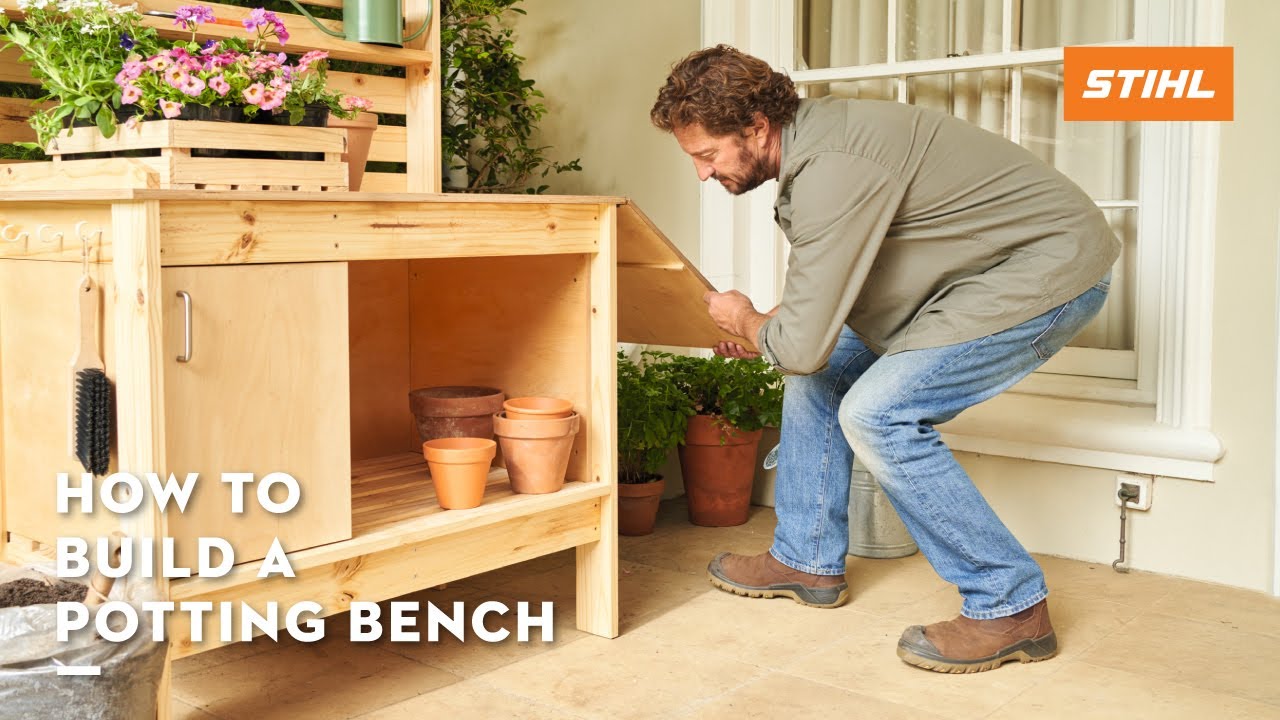 How to build a potting bench | STIHL - YouTube