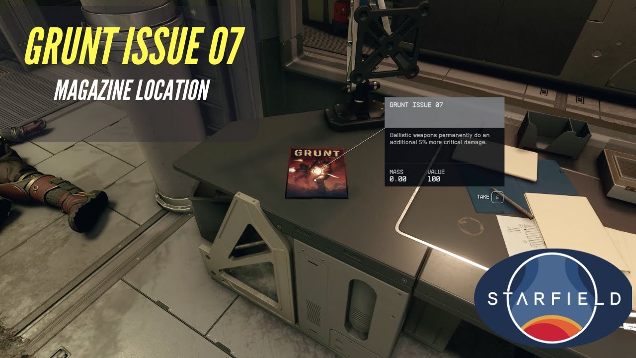 Where to find the Grunt Issue 07 Magazine | Starfield - YouTube