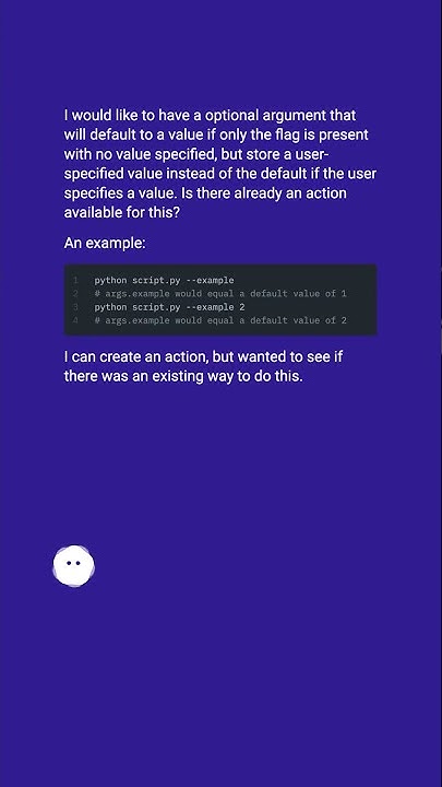 Python argparse: default value or specified value #shorts - YouTube