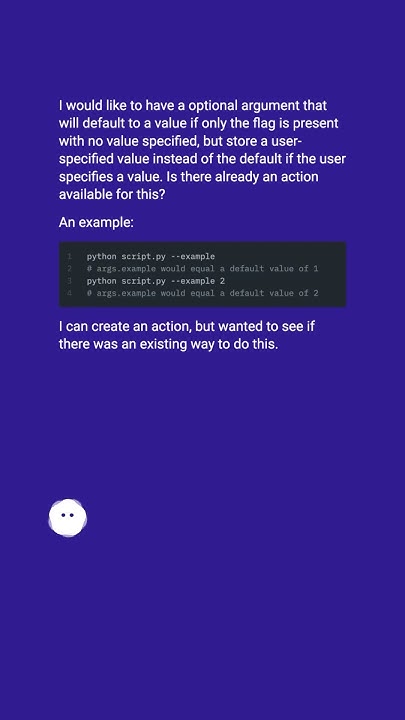 Python argparse: default value or specified value #shorts - YouTube
