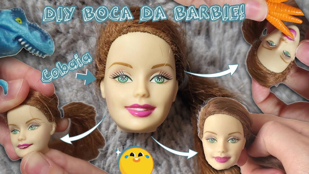 Barbie de Boca Fechada 😐 ou Aberta? 😀 Customização de Bonecas - YouTube