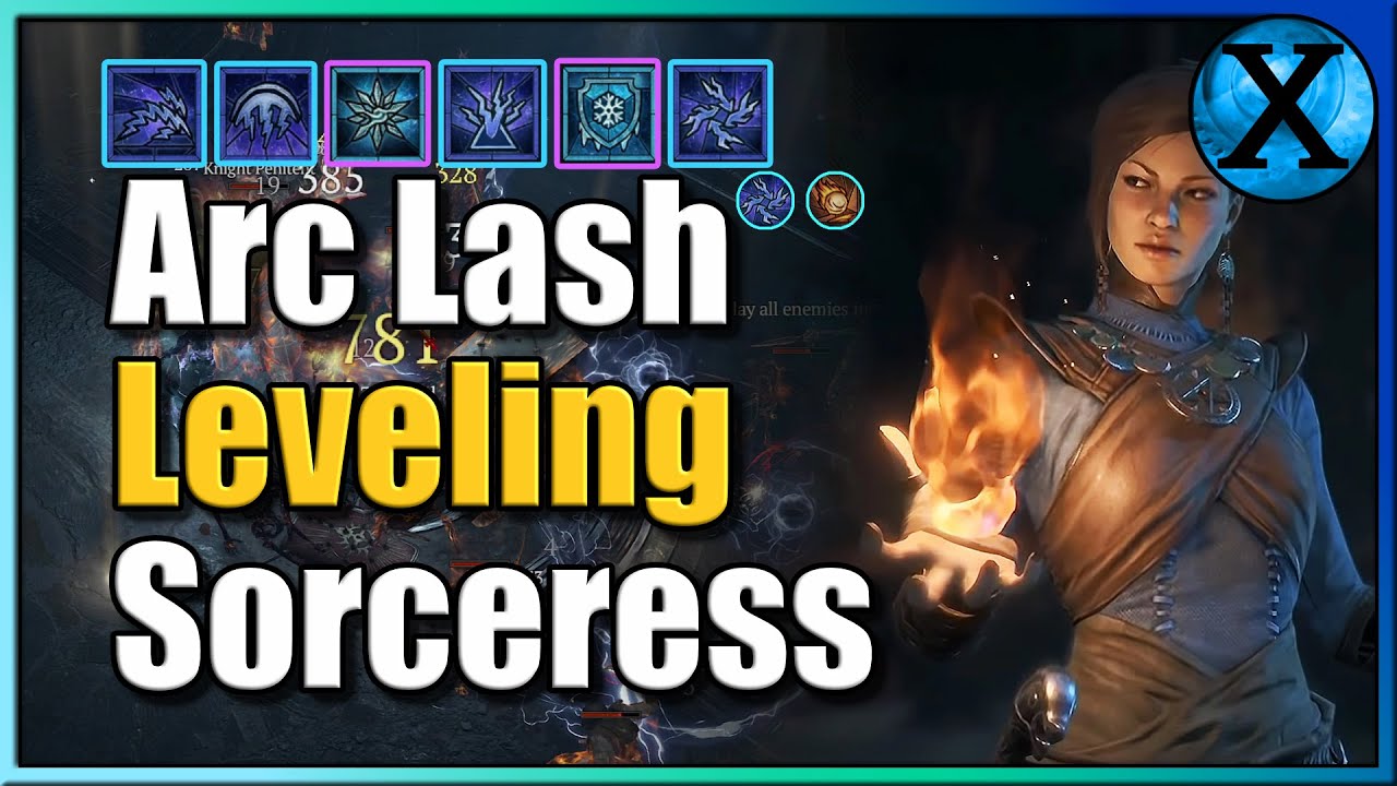 Diablo 4 Easy Leveling, Hybrid Arc Lash Sorceress Guide - YouTube
