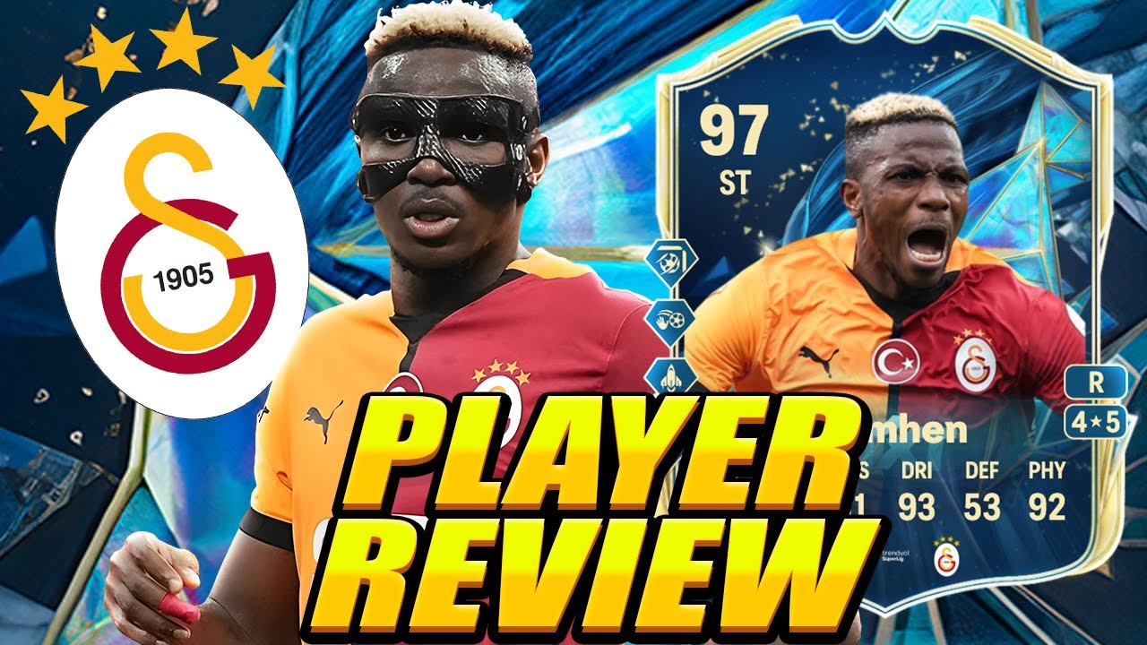 THE MASK! 🎭 97 TOTS OSIMHEN PLAYER REVIEW! 97 OSIMHEN REVIEW! TEAM OF ...