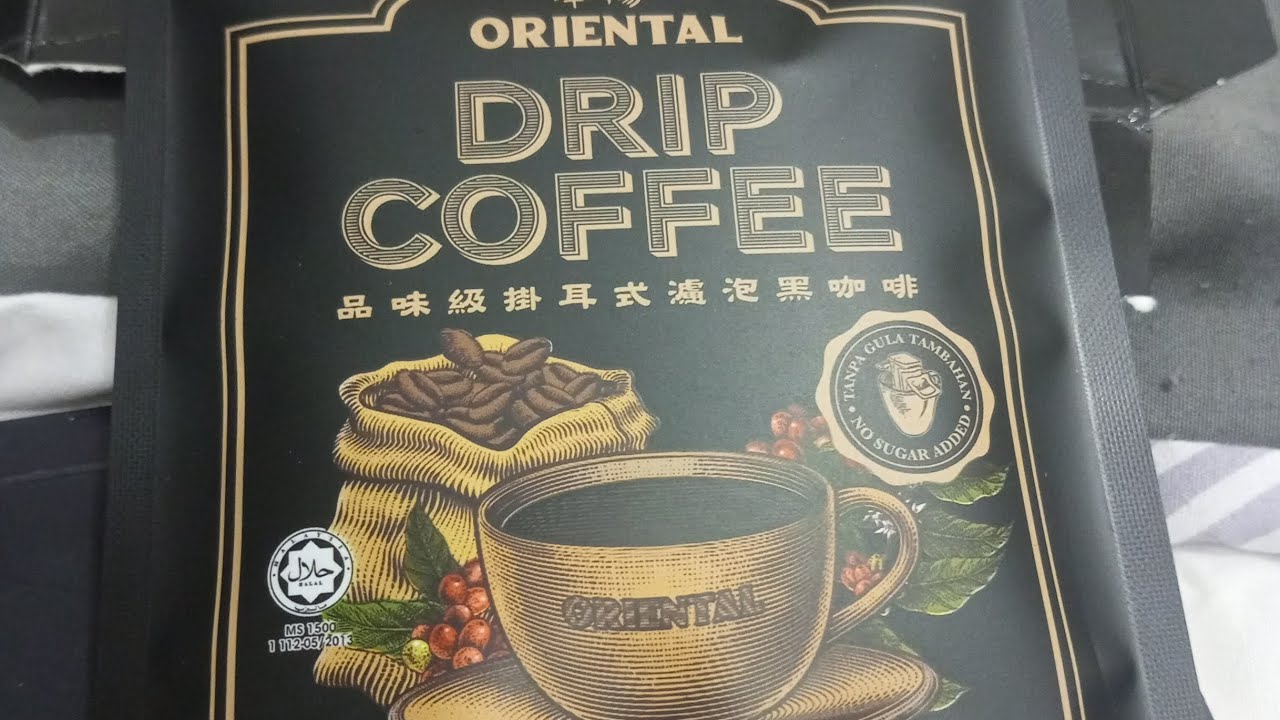 Oriental Drip Coffee, Malaysia, premium coffee - YouTube
