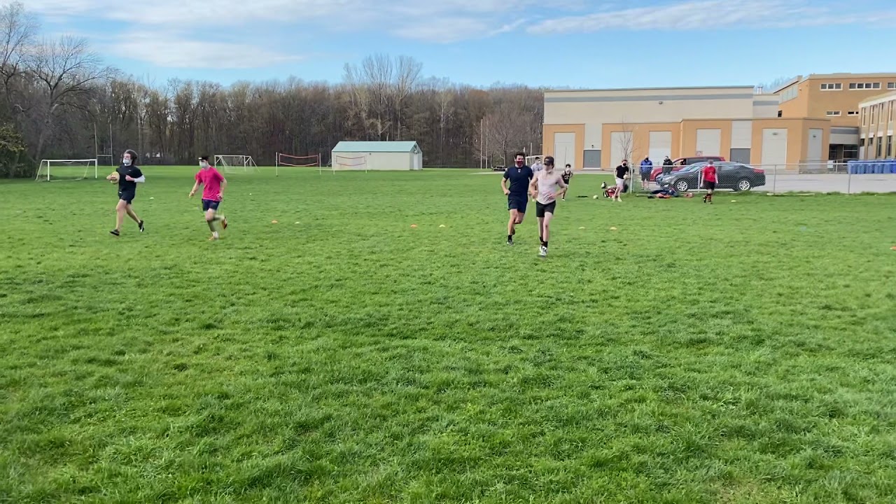 3’s passing depth management 2 rugby drill - YouTube
