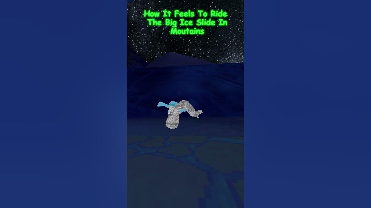 How It Feels To Ride The Big Ice Slide In Mountains - YouTube