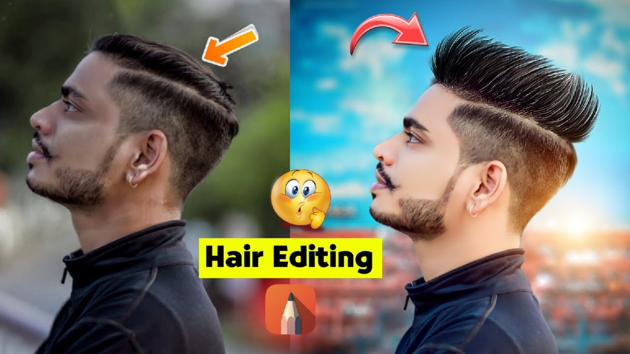 HAIR EDITING - Full Tutorial 🔥| Hair Editing Kaise Karen? Sketchbook ...
