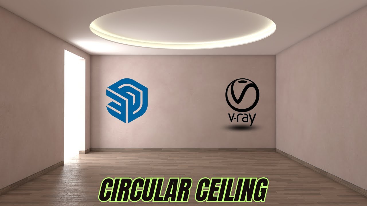 Circular ceiling | Sketchup | Vray setting - YouTube