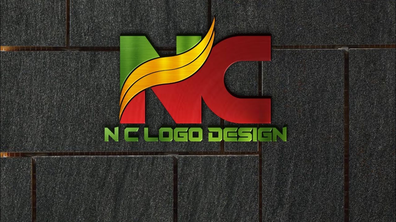 N C Unique Logo Design Tutorial | Pixellab logo design 🔥👌 - YouTube