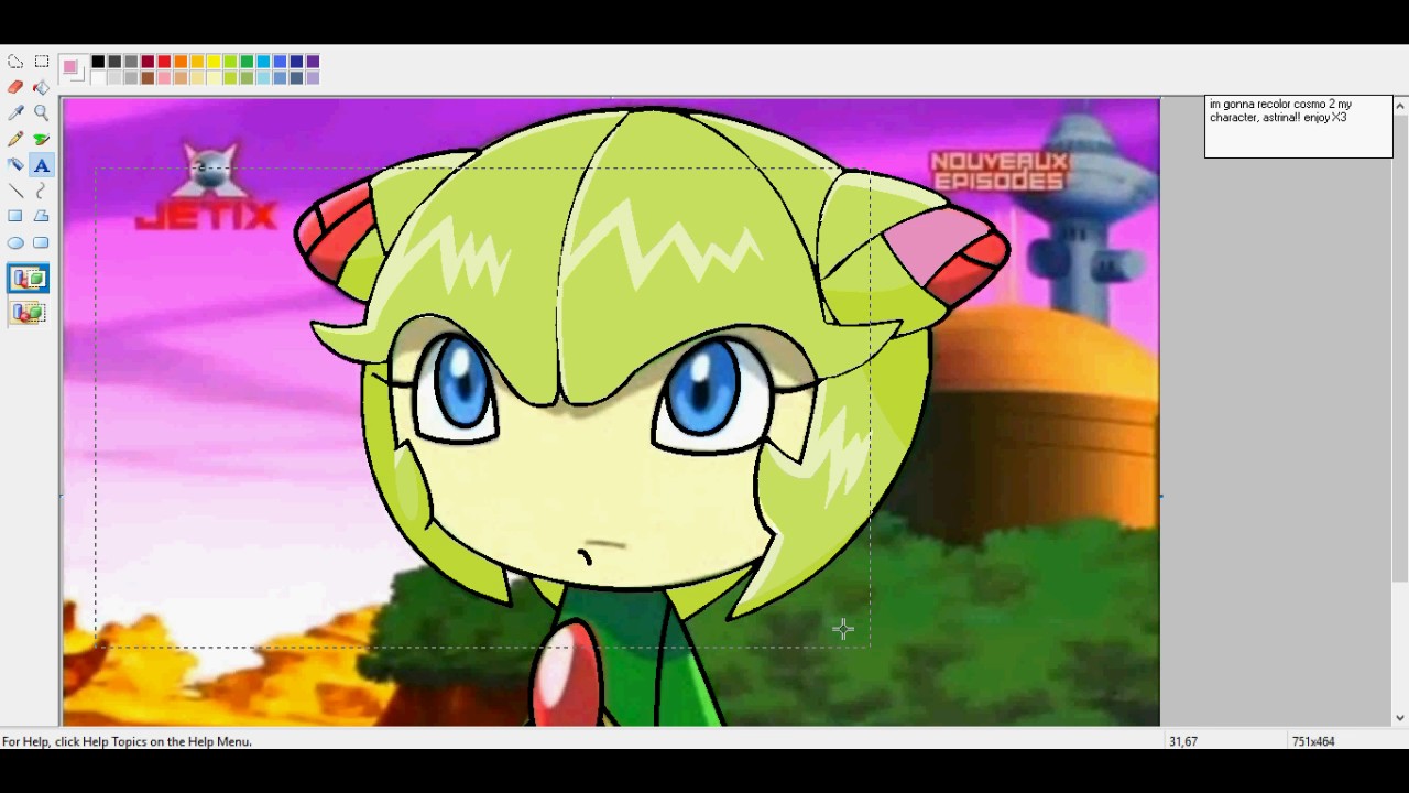 Recoloring Cosmo to Astrina - YouTube