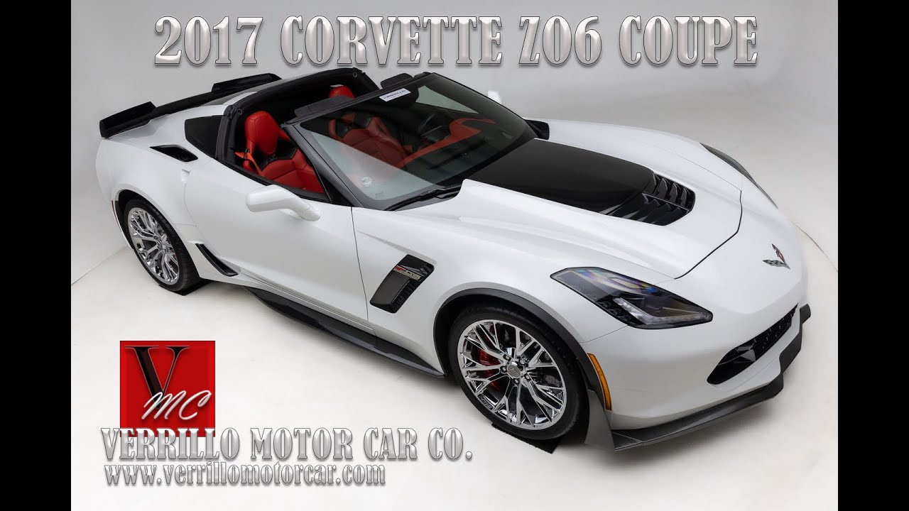 2017 Corvette ZO6 Coupe Arctic White LT4 Supercharged 650HP - YouTube