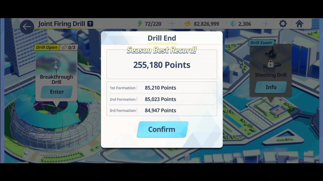 [Blue Archive] Joint Firing Drill (Breakthrough) 255,180 Score Run ...