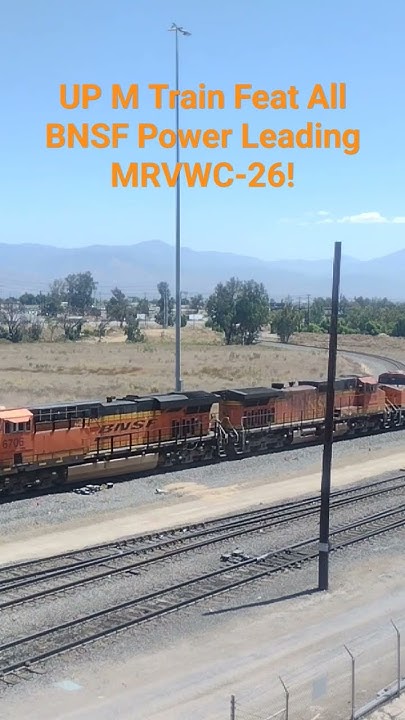 WB UP M Train Feat BNSF Leading At West Colton Ca! #shorts #bigbossrailfanner #up #city - YouTube