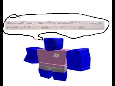 Pretending to be a scam bot in Roblox - YouTube