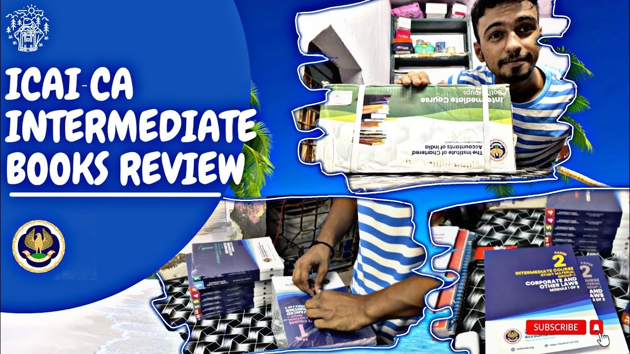 ICAI ca intermediate new syllabus books unboxing ll 📚 l discuss dec ...