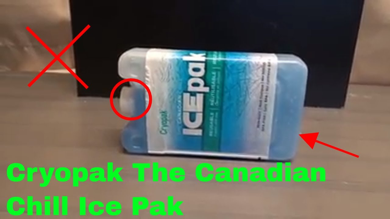 How To Use Cryopak The Canadian Chill Ice Pak Review - YouTube