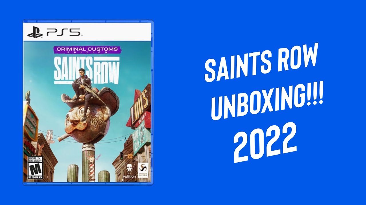 Saints Row Reboot Criminal Customs Edition Unboxing!!! - YouTube