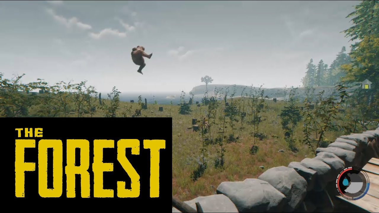 The Forest - Glitched Cowman Flying - YouTube