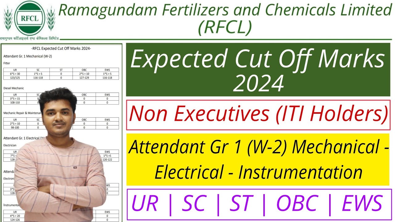 RFCL Expected Cut Off Marks 2024 | RFCL Attendant Gr 1 ITI Holders ...