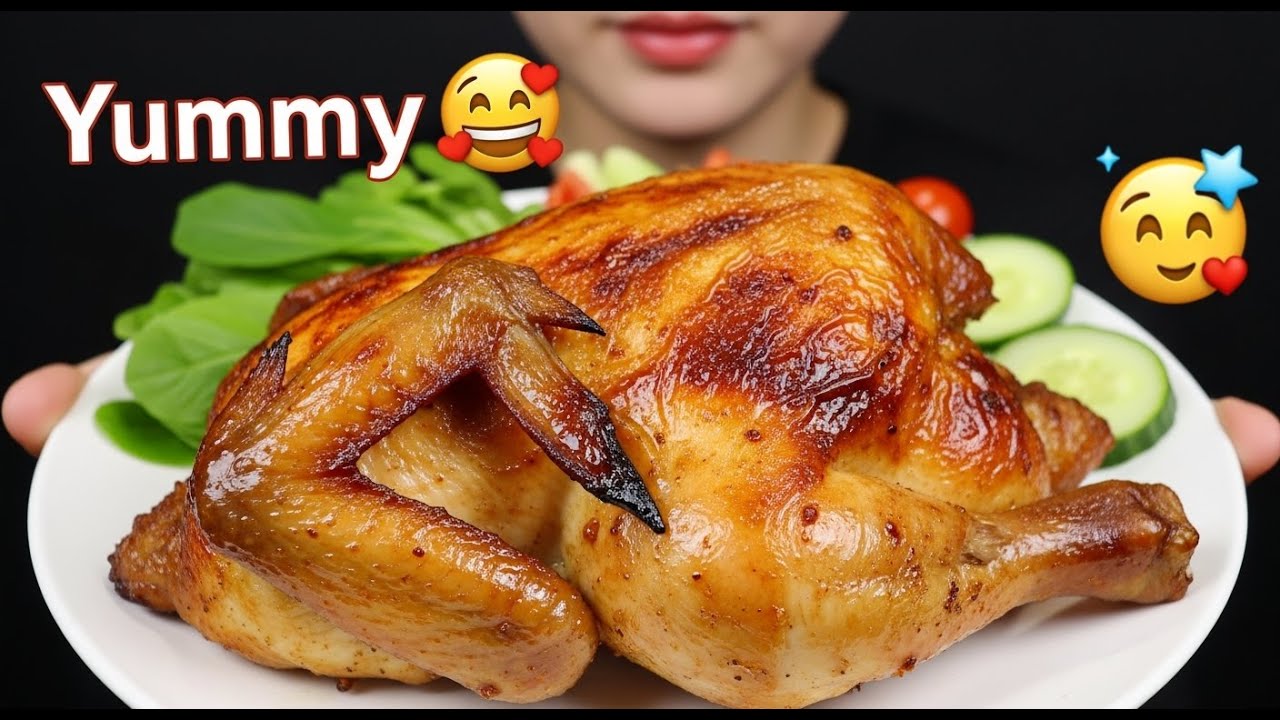 Whole Chicken ASMR Mukbang 🍗 - YouTube
