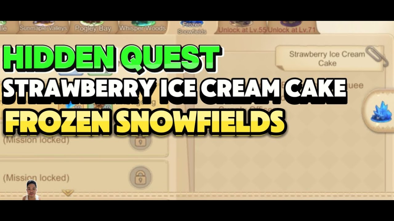 STRAWBERRY ICE CREAM CAKE INGREDIENTS FROZEN SNOWFIELDS HIDDEN QUEST ...