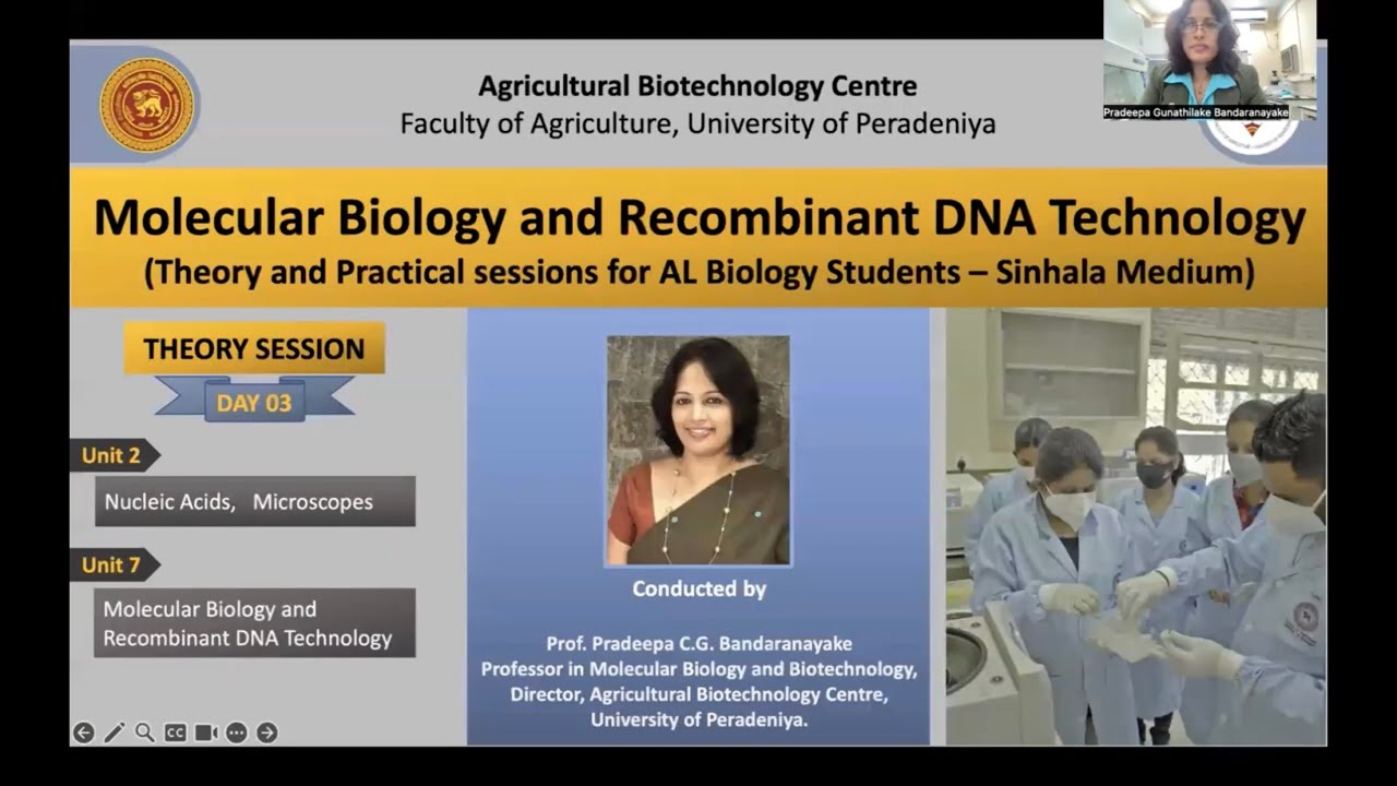 Day 03 Part 02 - Molecular Biology & Recombinant DNA Technology for A/L ...