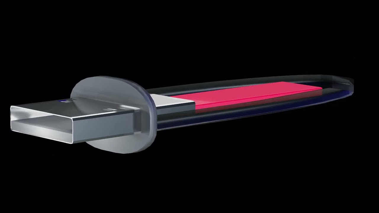 3D Low Poly USB Stick by Bianca Glaser - YouTube