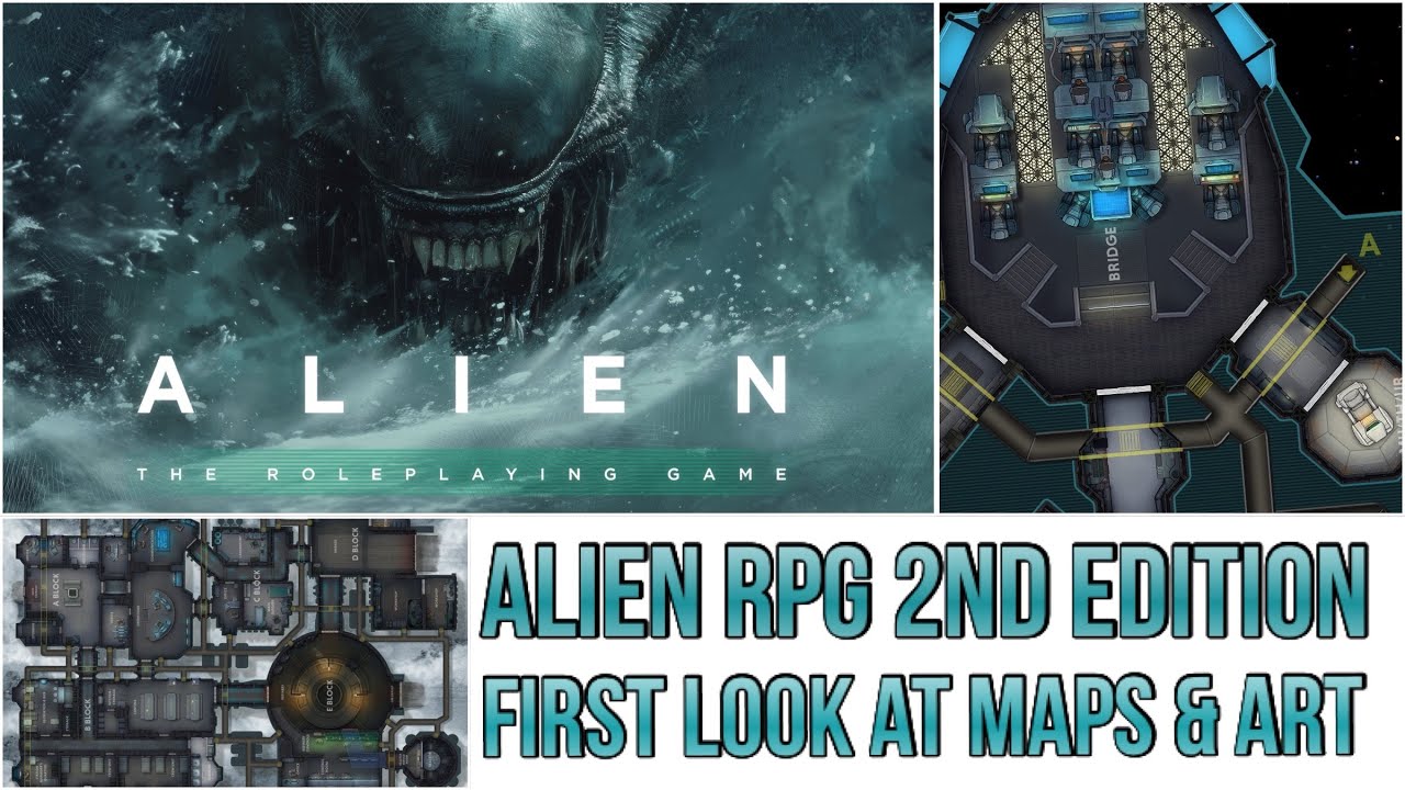 Alien RPG 2nd Edition First Look at New Maps & Artwork - YouTube