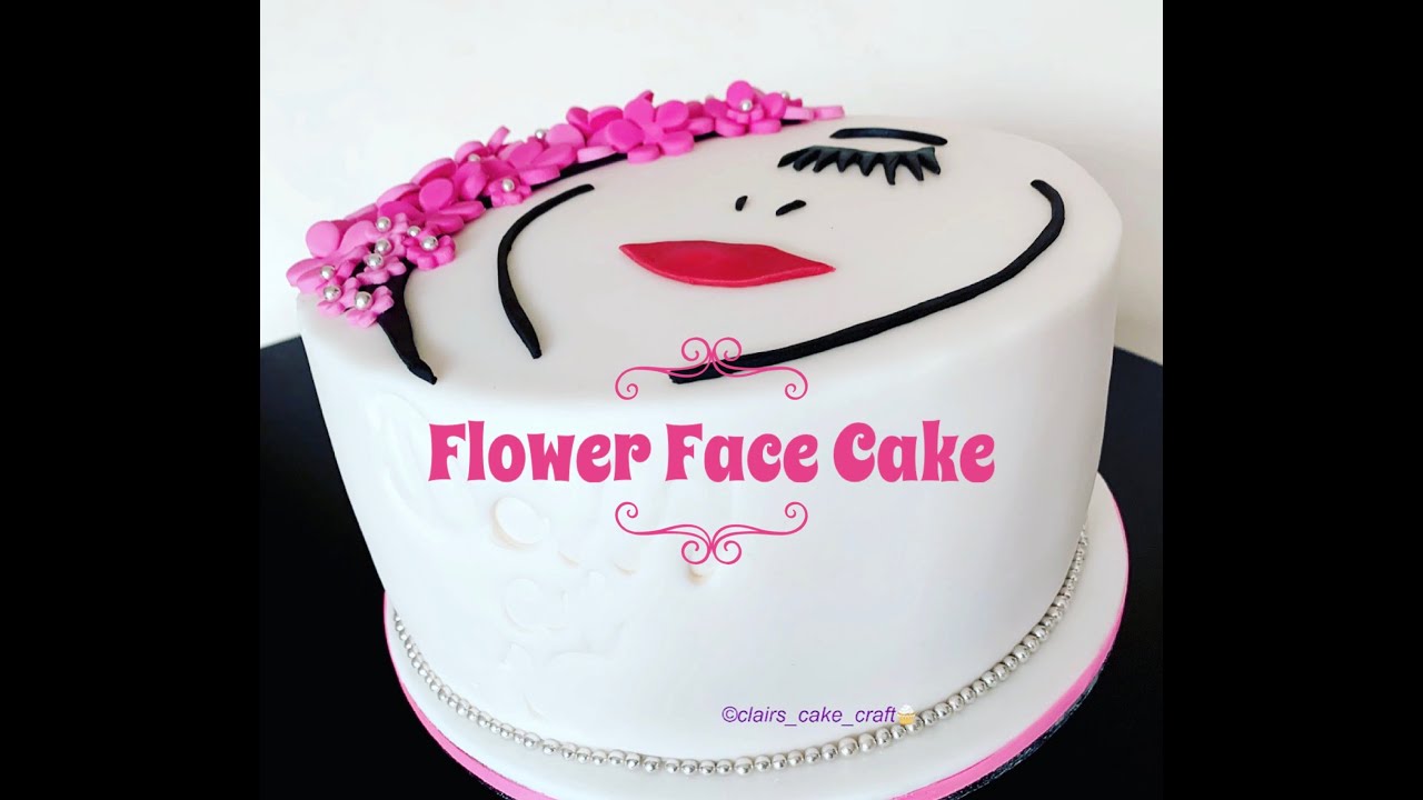 How to make a Flower Face cake - YouTube