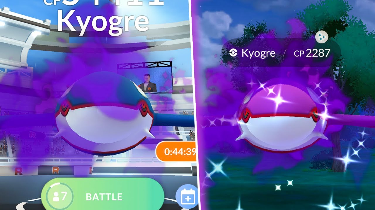 NEW SHADOW SHINY KYOGRE RAIDS IN POKEMON GO! NEED this Shiny! # ...