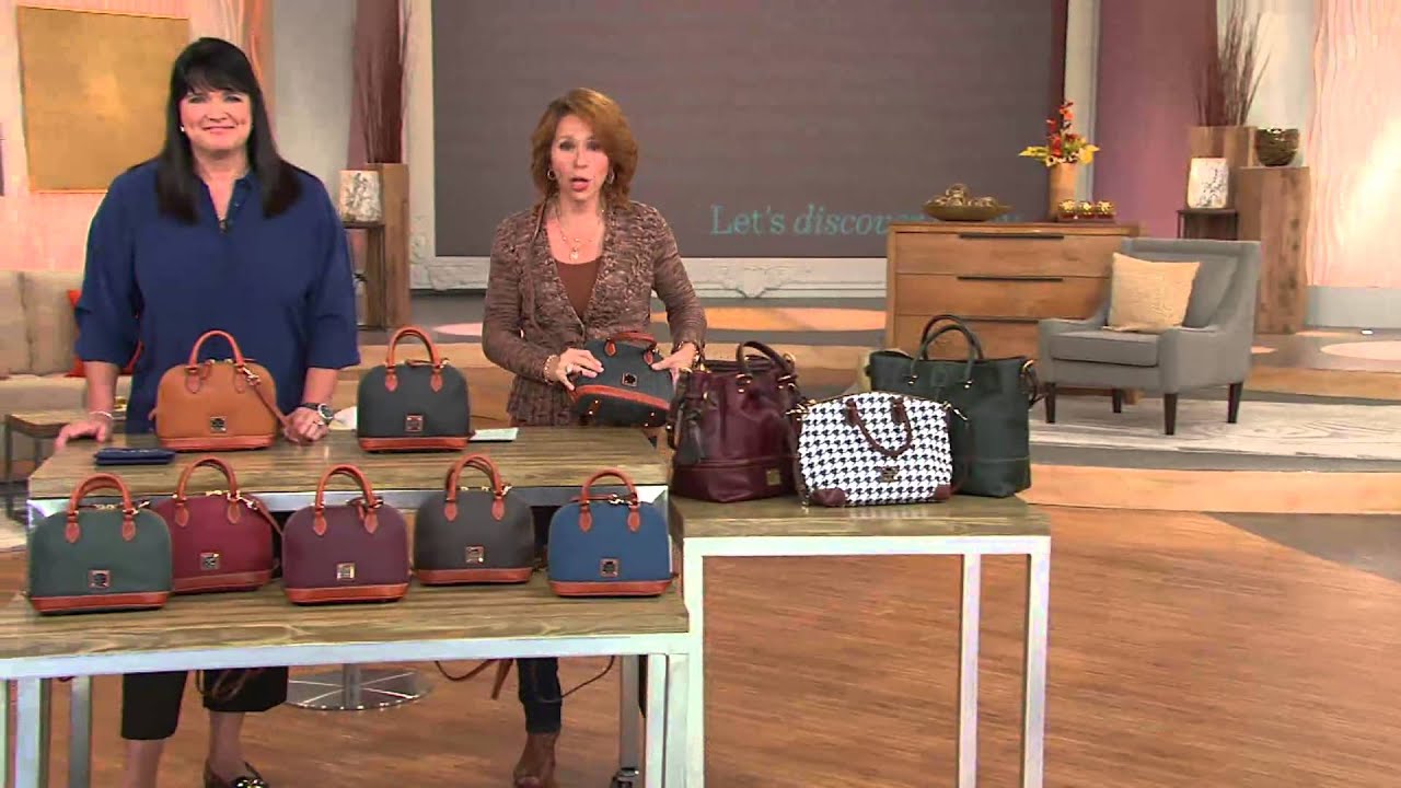 Dooney & Bourke Pebble Leather Bitsy Bag with Sharon Faetsch - YouTube