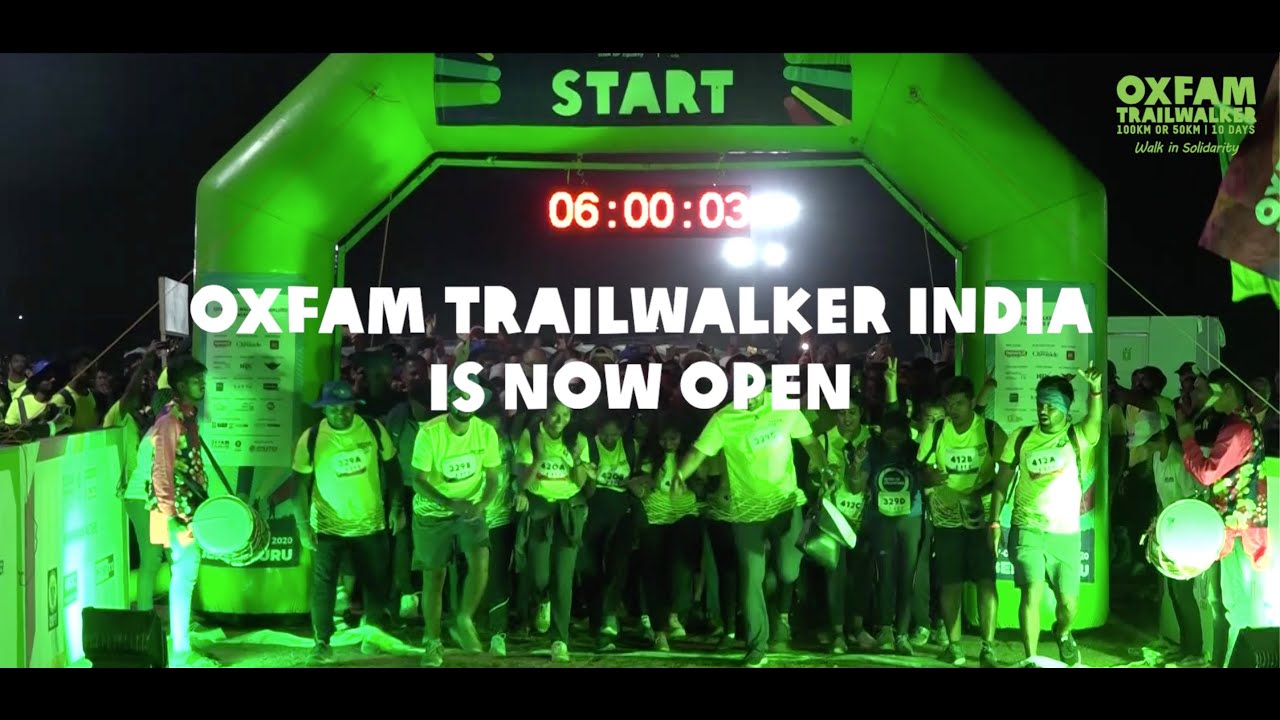 Oxfam Trailwalker | With a big smile, walk. Walk. ️ - YouTube