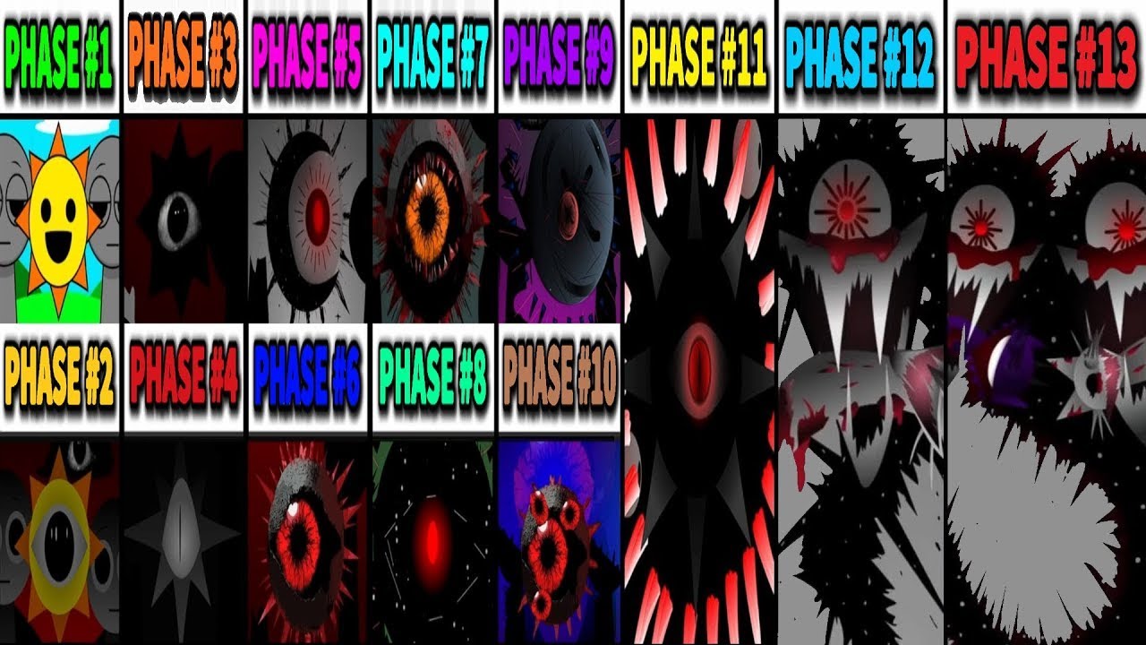 ALL CHARACTERS Phase 3 - 4 VS Phase 5 VS Phase 6 VS Phase 7-15-22 in ...