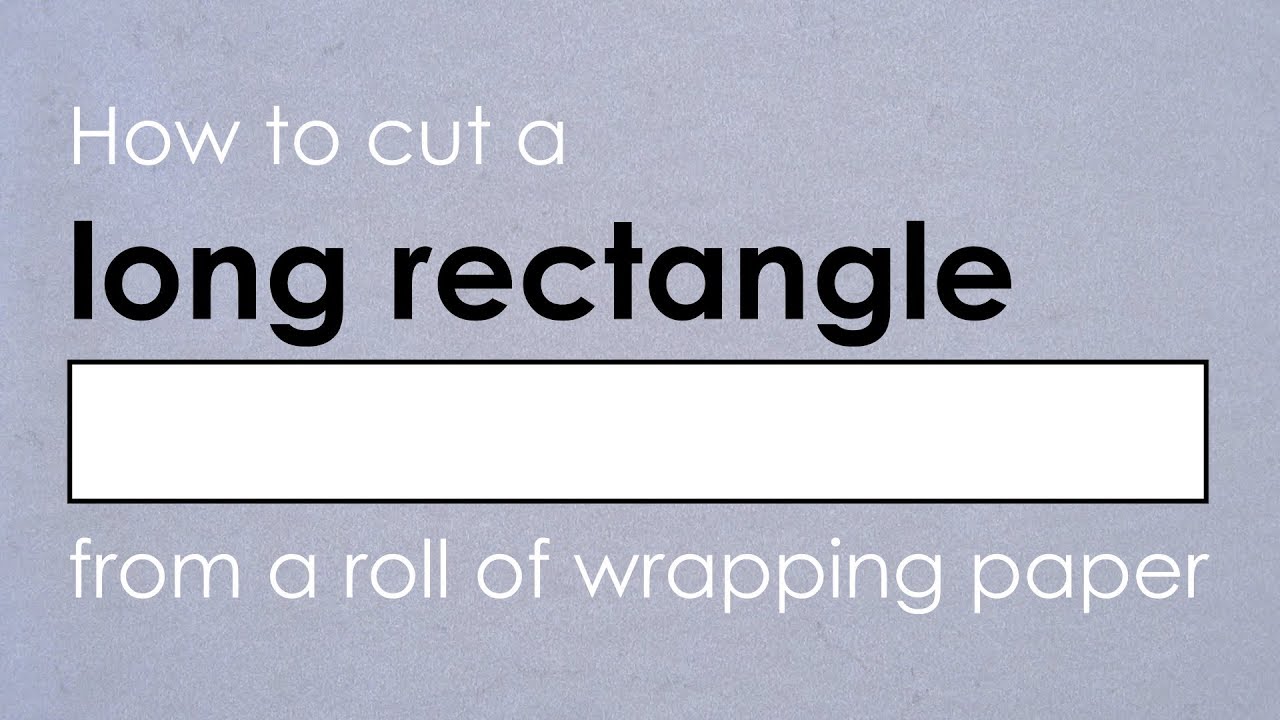 Origami Basics Tutorial: How to cut long rectangles from a roll of ...