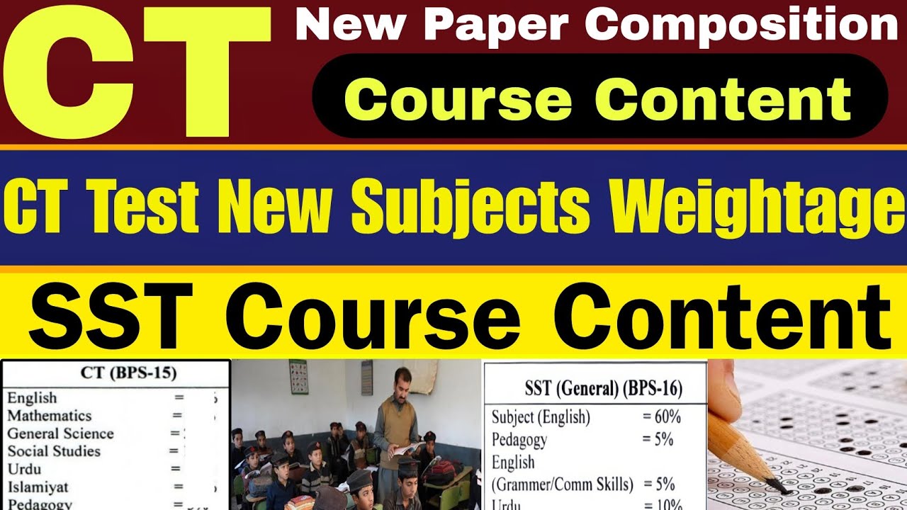 CT Test New Paper Composition/ Syllabus || CT New Course Content ||SST ...