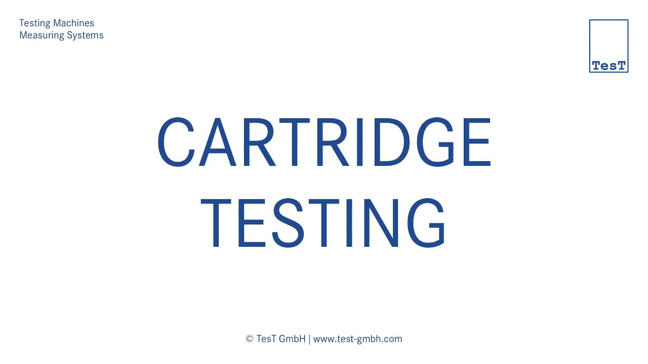 Cartridge testing for pharmaceutics manufacturer - YouTube