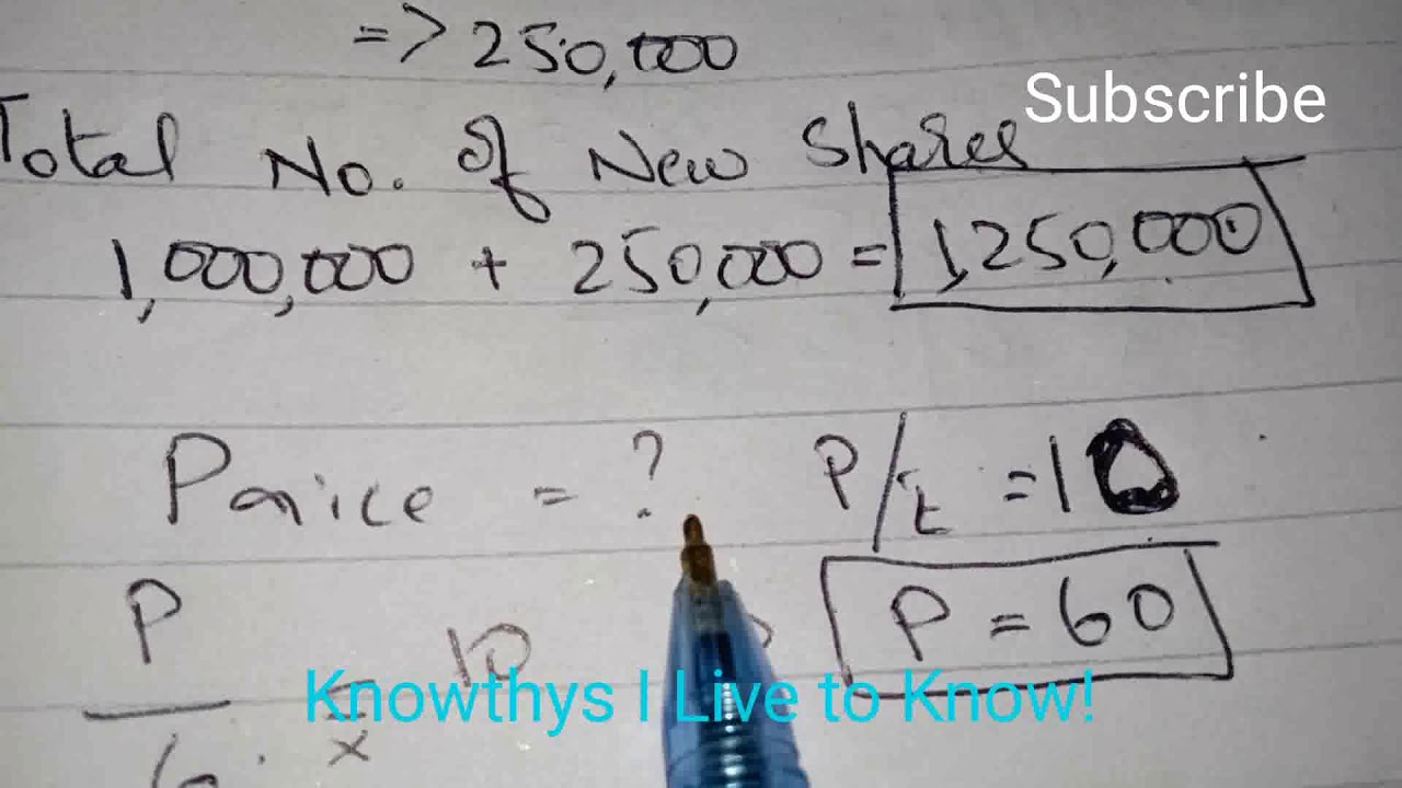 Calculate New Stock Price with P/E I Calculate Stock Price - YouTube
