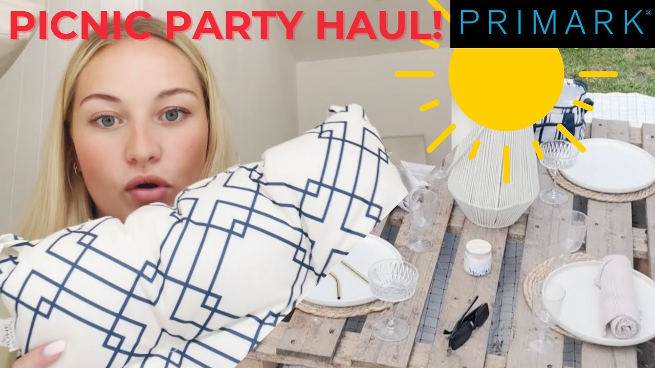 Primark Garden Picnic Party Haul! 🔆 🧺 | August 2021 | On a Budget - YouTube