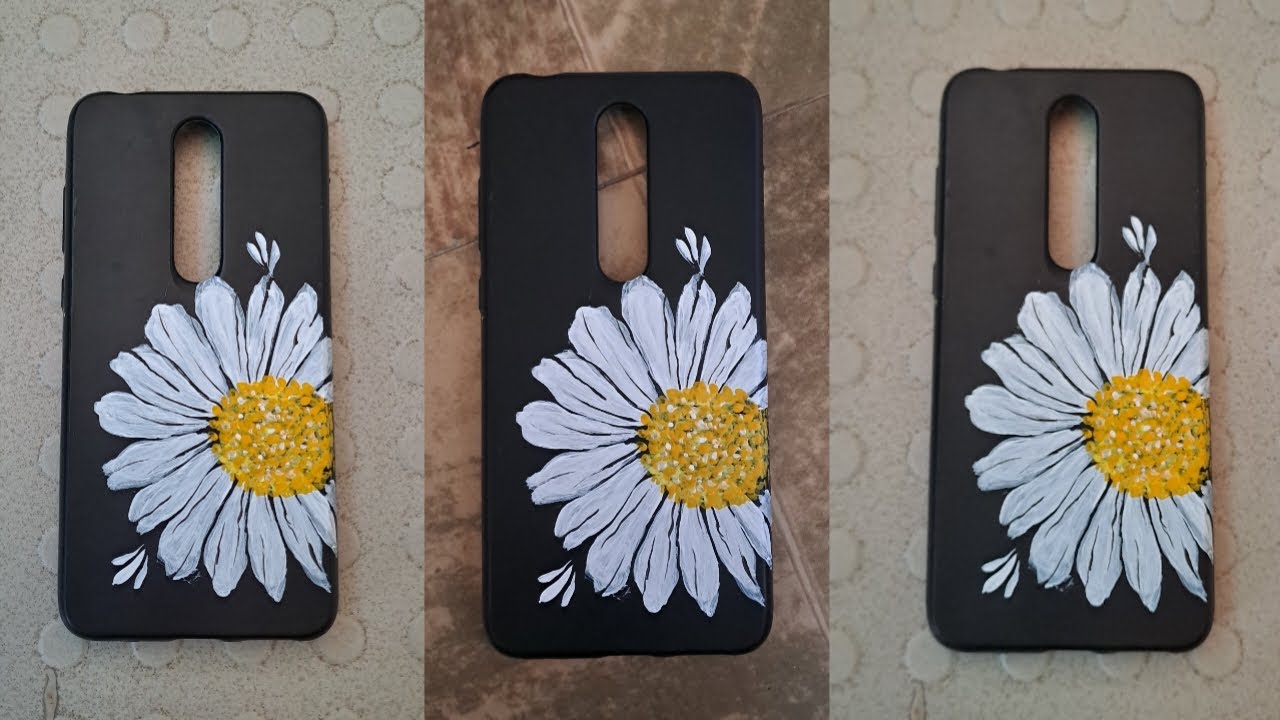 Mobile cover painting | easy painting ideas | DIY || - YouTube
