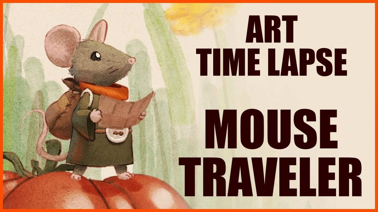 Mouse Adventurer | Art Time Lapse - YouTube