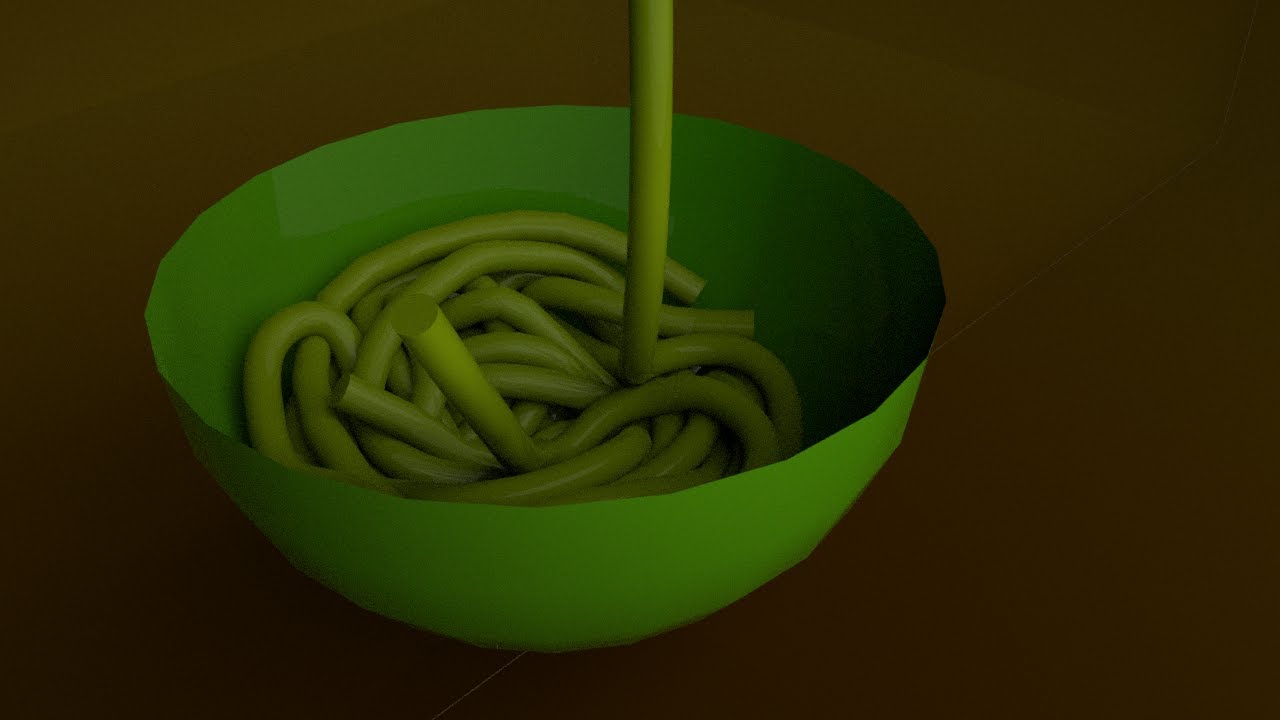 Noodles in Cinema 4D - Soft Body Dynamic Strings - C4D Tutorial - Tamil ...