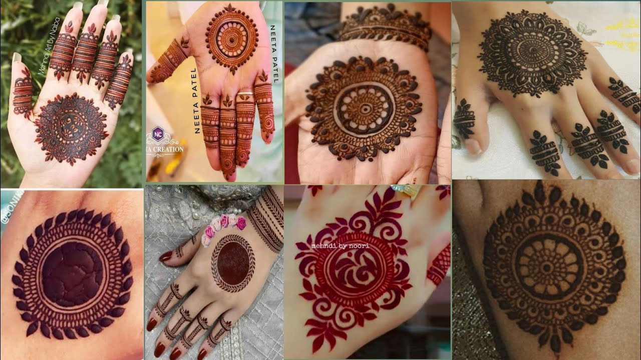 Tiki Design Mehndi||Gol Tiko Mehndi Designs||Mehndi Design Simple - YouTube