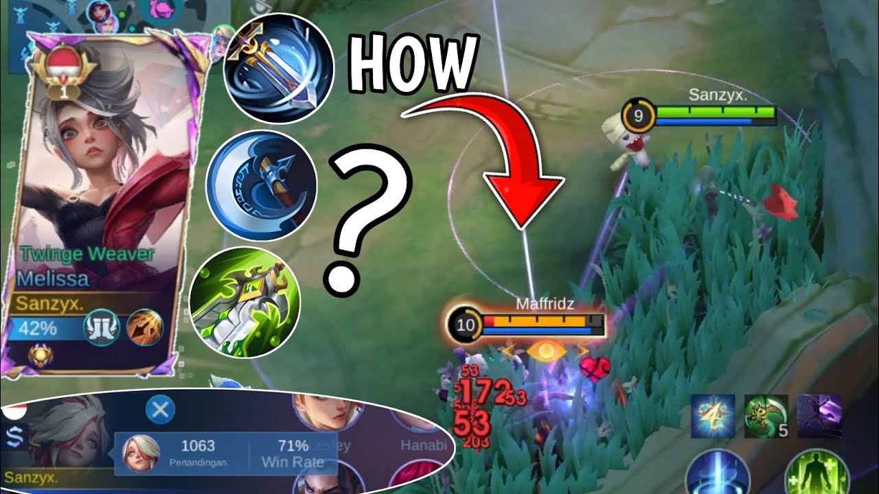 Melissa one hit build 2024 - Mobile Legends - YouTube