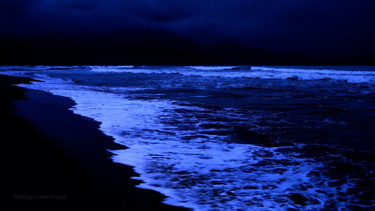 Relaxing Ocean Waves For Deep Sleep at Night - Anxiety And Depressive ...