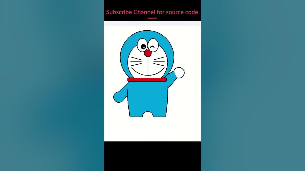 Doraemon Using Python S Turtle Pythonturtle Turtlegraphics Pythondrawing Pythonanimation Youtube