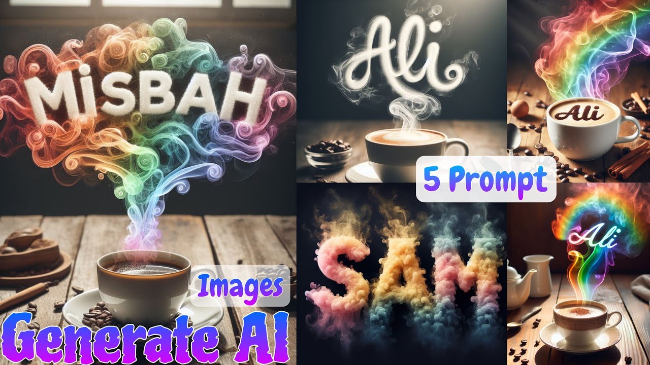 5 Prompt in 1 Video I Create 3D AI Smoke Name Image's Editing with Create For Free🔥Trending ...