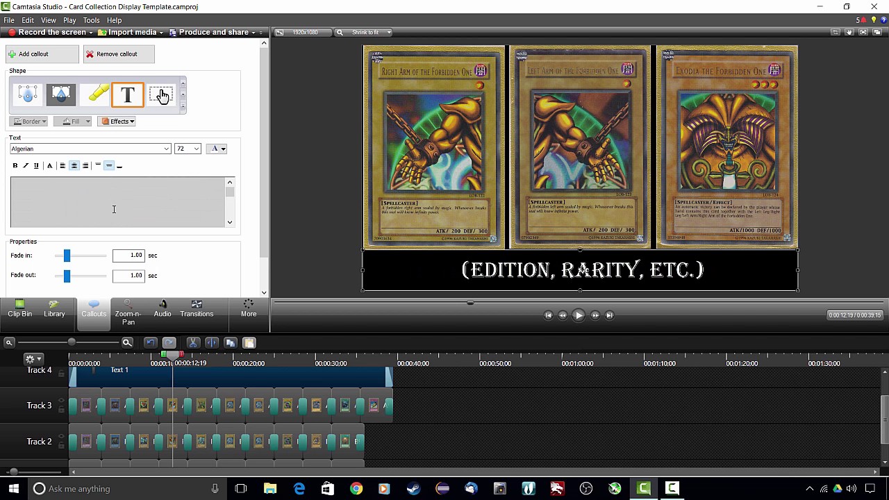 Super Quick/Easy Way to Make Card Collection Display Video - YouTube