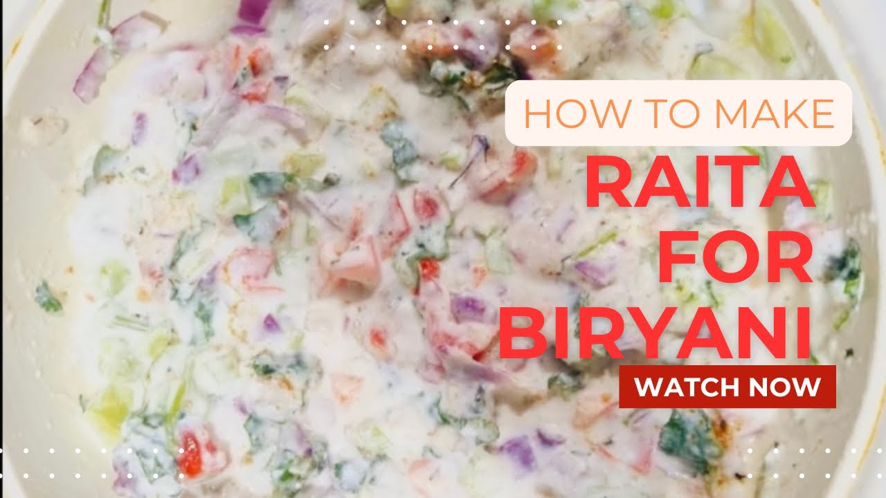 Raita recipe for biryani | Raita for biryani | How to make raita for ...